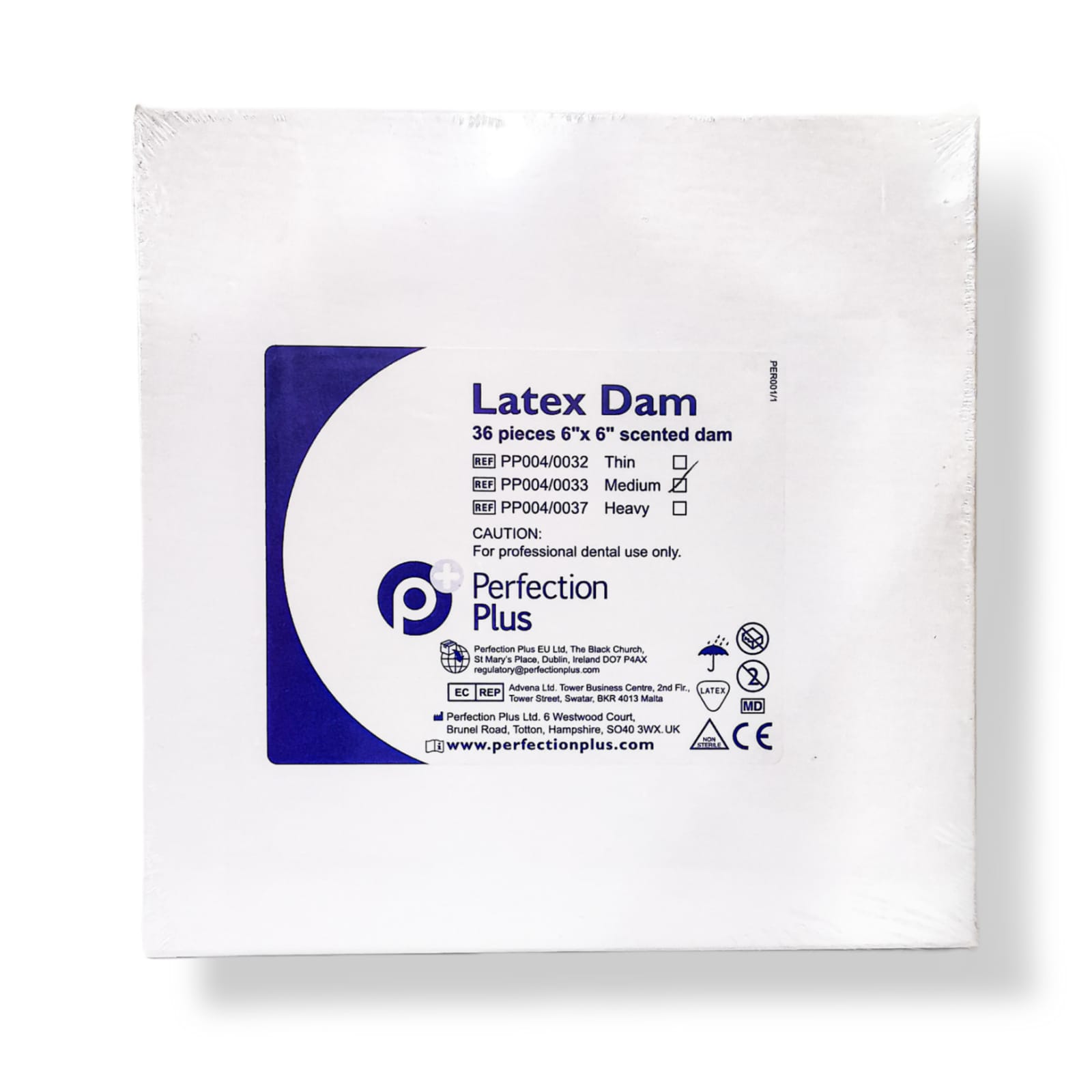 סכר גומי 6*6 Perfection Plus | מגה דנט - המובילים באספקת ציוד לרופאי שיניים